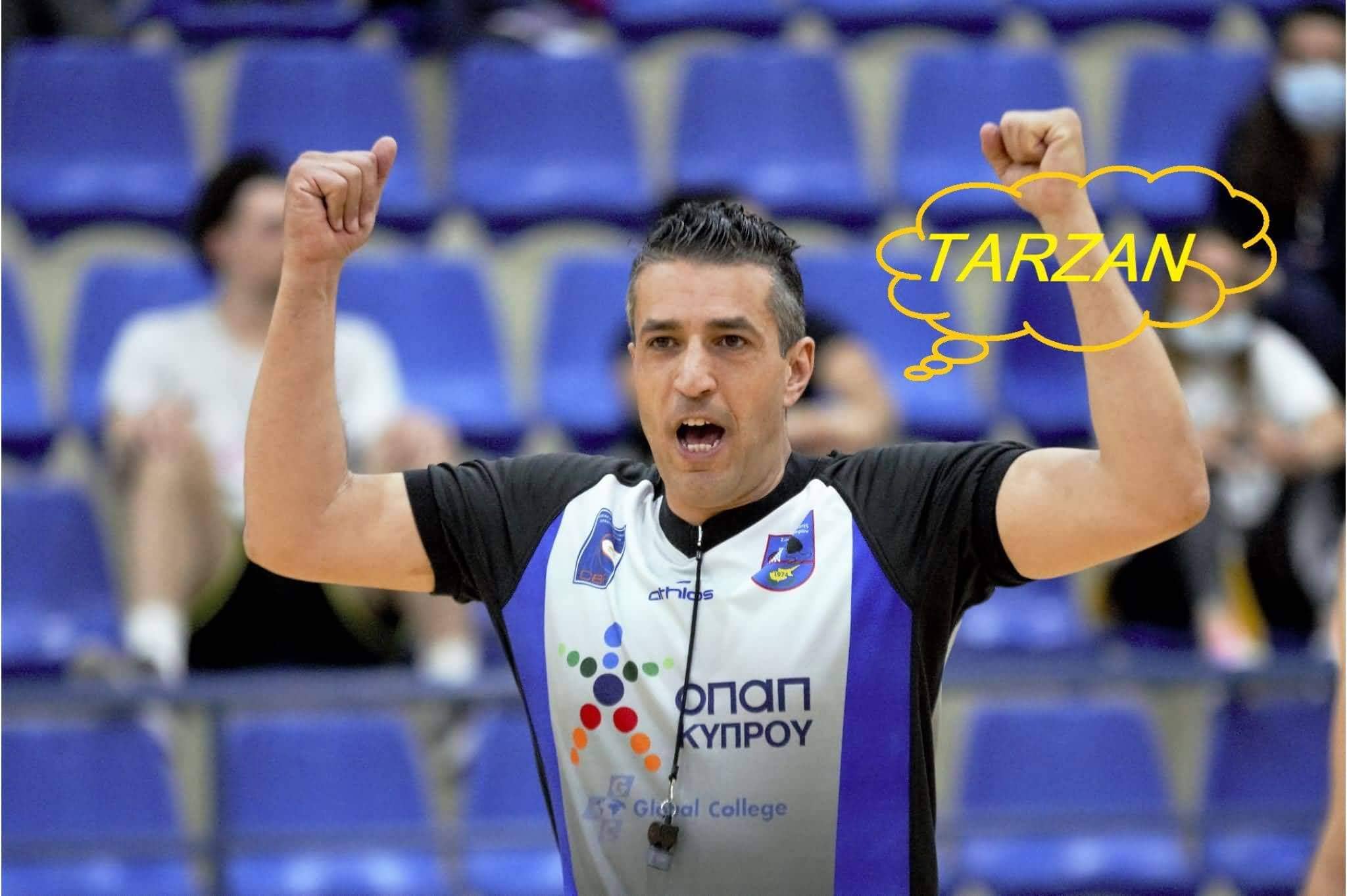 😂 Ο… Ταρζάν της Κυπριακής διαιτησίας! (📹 Video) - BasketBall Stories